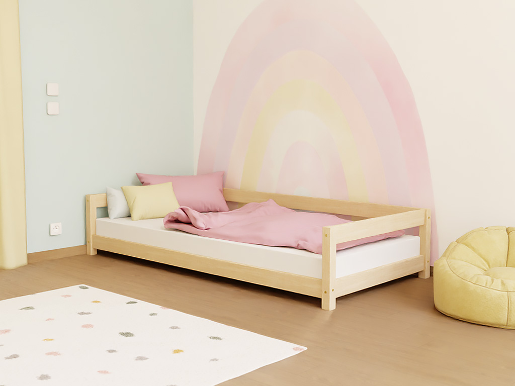 Wooden single bed "LUCKY" for children and adults